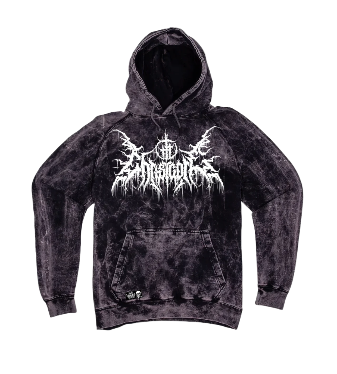 Christcore Vintage Wash Hoodie (white) – The Dark Fit